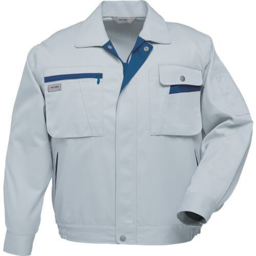 6321-003-4L AITOZ เสื้อเบลาส์แขนยาวป้องกันไฟฟ้าสถิตย์ สีเทาเงิน 4L - monet.asia