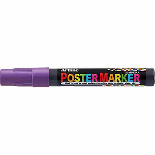 EPP-4-METALLIC PURPLE SHACHIHATA Artline POSTER MARKER 4 (4.0mm) หัวกลม ...